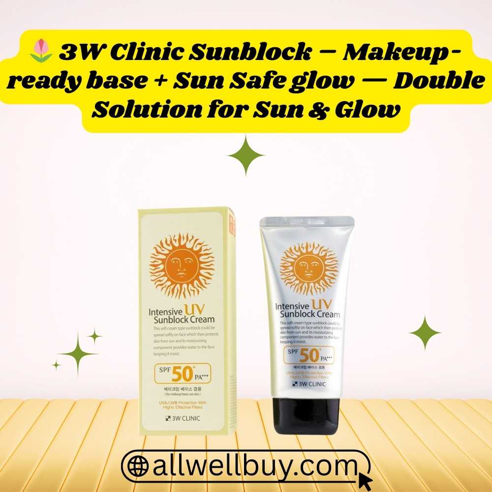 3W Clinic Sunscreen SPF50+ PA+++ – Safe & Official Sunscreen || Blog